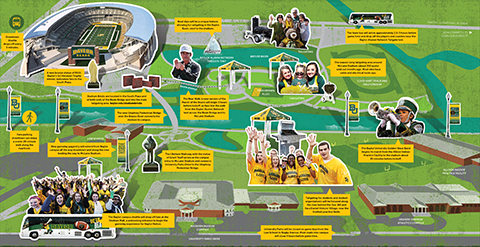 Baylor Football Stadium Map