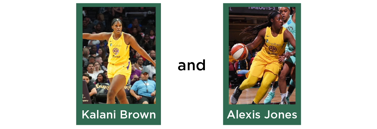 Q&A after the game with Kalani Brown and Alexis Jones